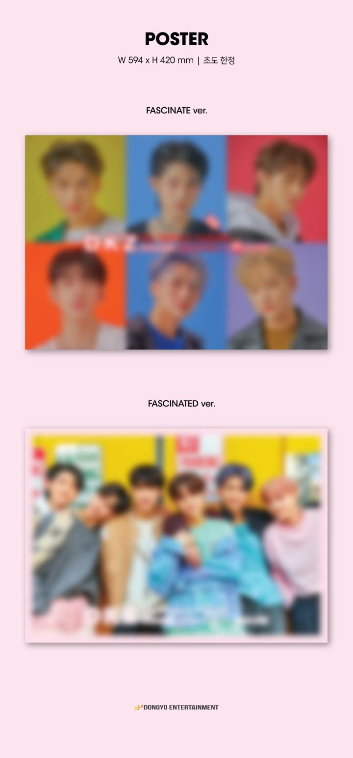 DKZ Chase Episode 2. MAUM 6th Single Album Fascinated Version CD+96p PhotoBook+2p PhotoCard+1p Postcard+1p 4Cut PhotoFilm+1p ID Card+1ea Sticker+Tracking Sealed
