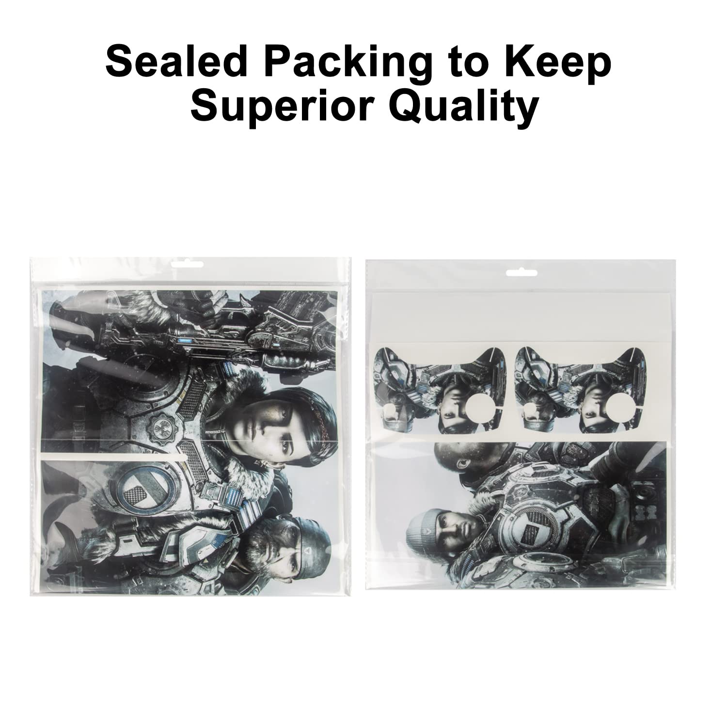 Skins Decals Compatible with Xbox Series X Console and Controller Durable Protective Vinyl Stickers Cover for Xbox Series X Set -Gray