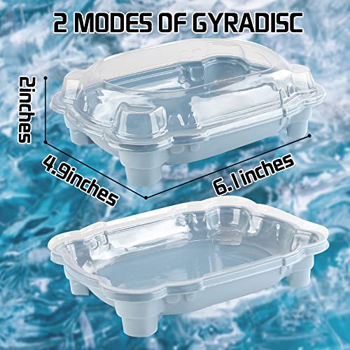 MEDMHSMA Bey Battling Top Battle Stadium Battle Set, 4 Battling Tops, 2 Latest Launchers, and 1 Flame Themed Arena, Great Gift for Kids Boys Age 6 and up,Blue