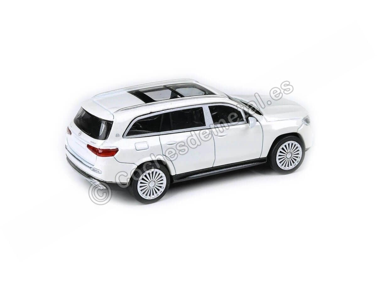 Paragon Mercedes-Maybach GLS 600 with Sunroof White Metallic 1/64 Diecast Model Car