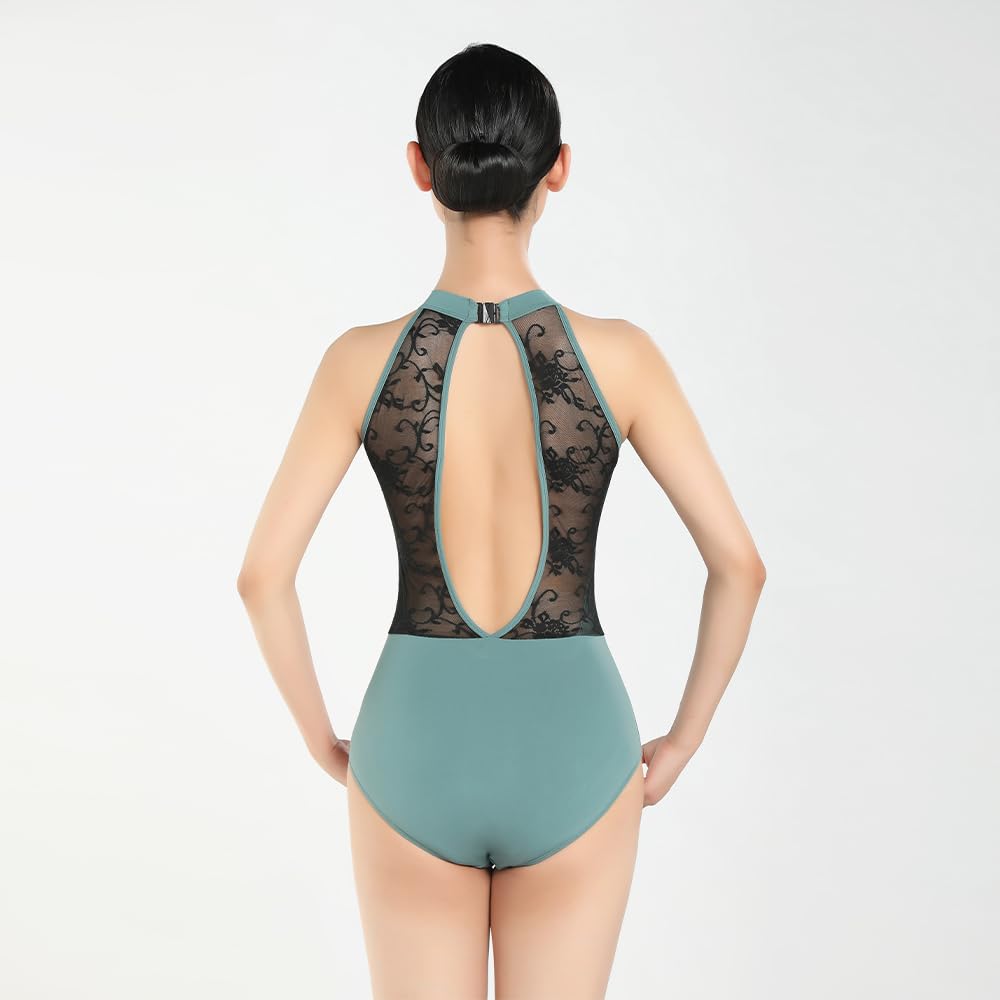 Dons Girl Women's Ballet Dance Leotards Dance Bodysuit Sleeveless Lace Leotards Ballet Leotard for Women Large…