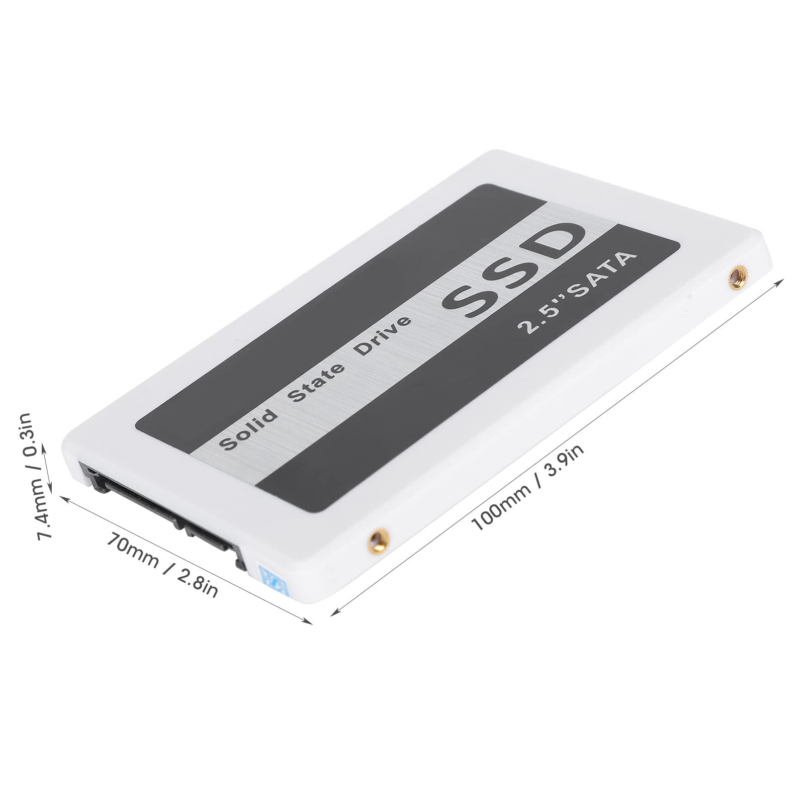 Solid State Hard Disk, Video Storage Good Performance Compact Firm Sturdy SATA3.0 SSD for Laptop Desktop Computer for Office Worker(#6)