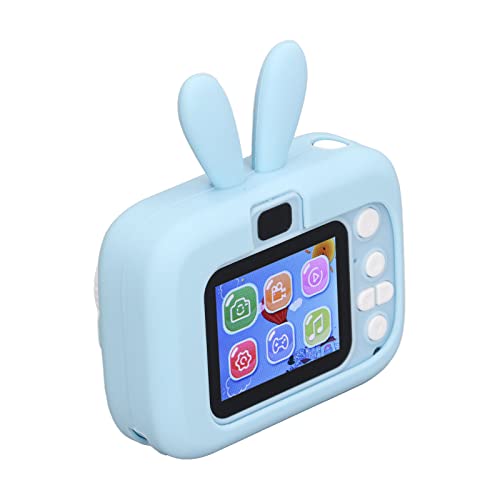 Children Digital Camera 20MP 400mAh 1080P USB 2in Color Display Automatic Focusing Kid Student Digital Camera Games Kids Electronics Personal Video Players Accessories (Blue) Ele