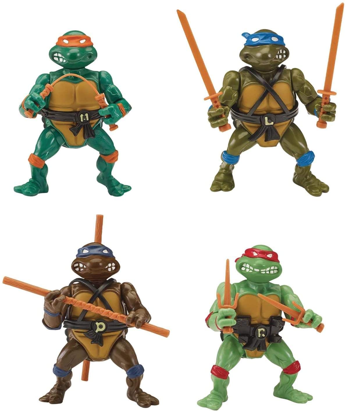 PlayMates TMNT Retro Rotocast PX 6PC Action Figure Set