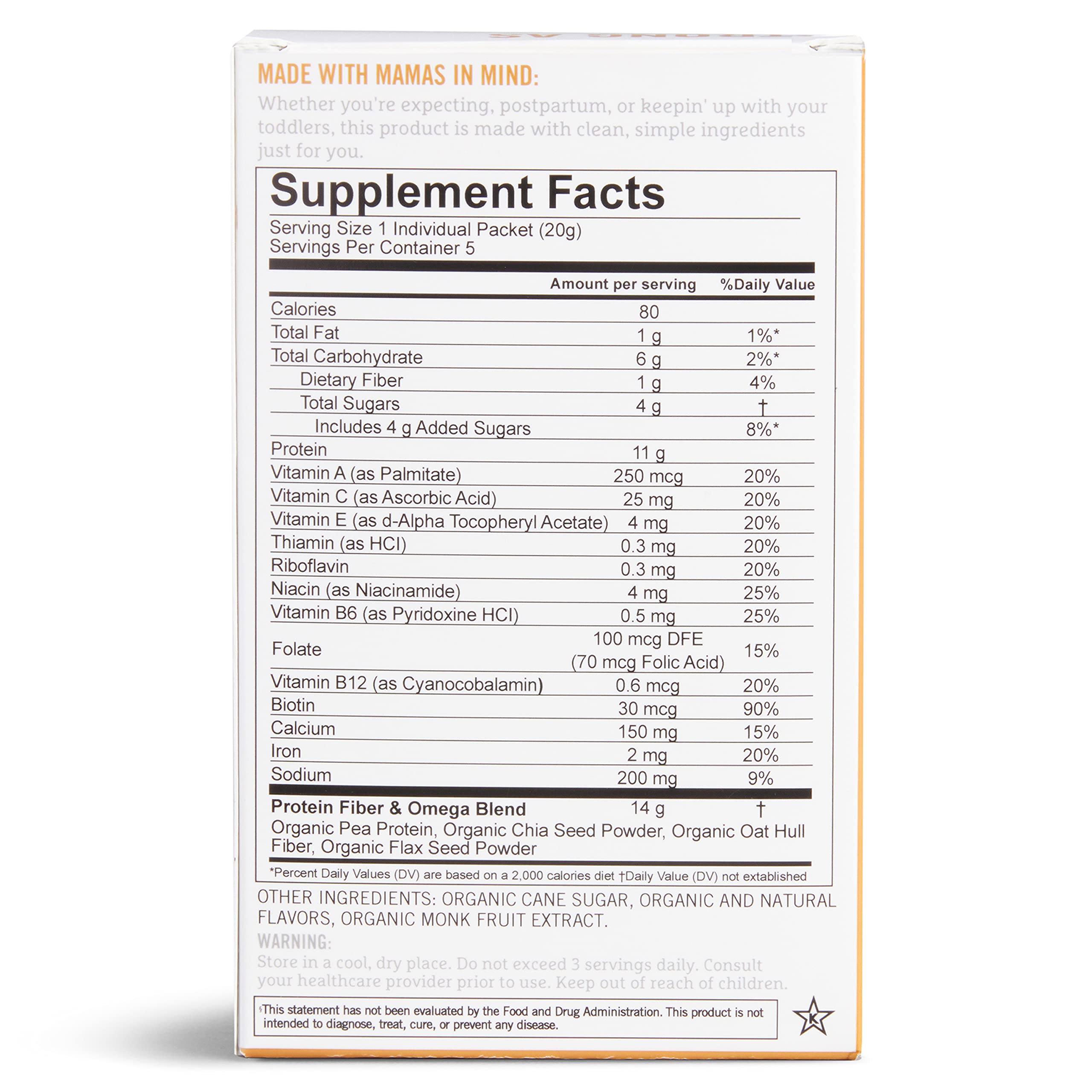 Munchkin® Milkmakers® Nipple Balm and Postnatal Recovery Protein Powder, With Pea Protein, Lactation Support, and Biotin for Postpartum Support, Vanilla, 5 Count