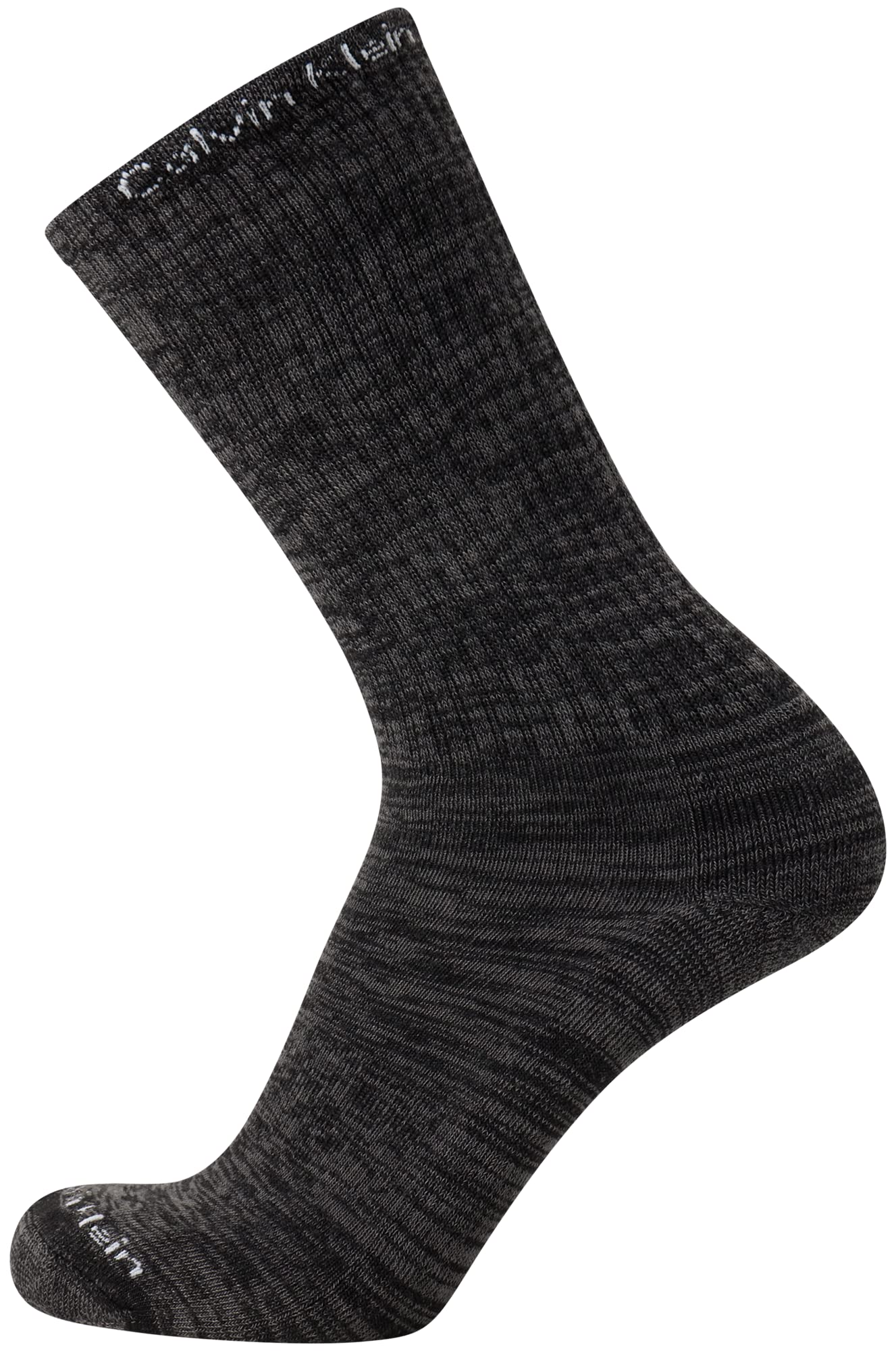 Calvin Klein Men’s Crew Socks - 6 Pack Performance Cushion Comfort Crew Socks - Breathable Athletic Socks for Men (7-12), Size 7-12, Black Logo