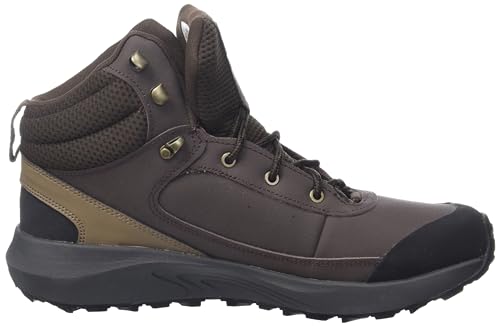 Columbia Men's Trailstorm Peak Mid Hiking Shoe, Cordovan/Black, 9