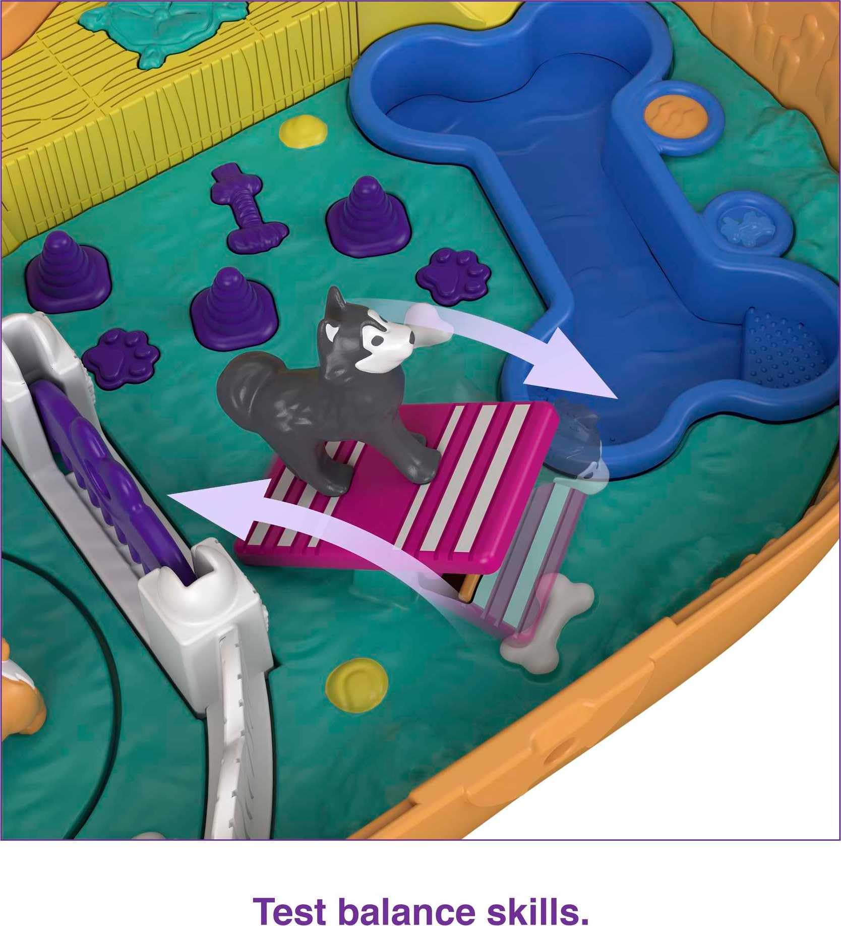 Polly Pocket Compact Playset, Corgi Cuddles with 2 Micro Dolls & Accessories, Travel Toys with Surprise Reveals (Amazon Exclusive)
