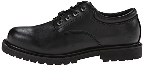 Skechers Men's Cottonwood Elks Work Shoe, Black, 10 3E US