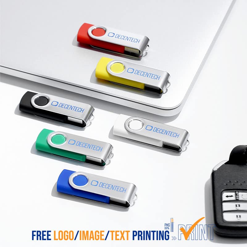 Custom USB Flash Drive Personalized Tumb Drive Logo Print Memory Stick 50Pack - 9 Jump Drive Models at One Price