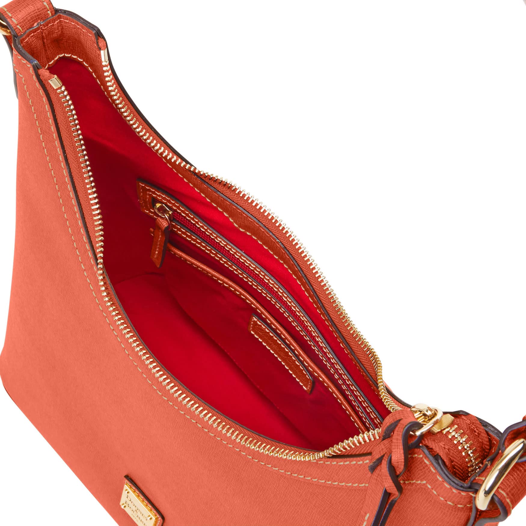 Dooney & Bourke Handbag, Saffiano Hobo Shoulder Bag - Coral