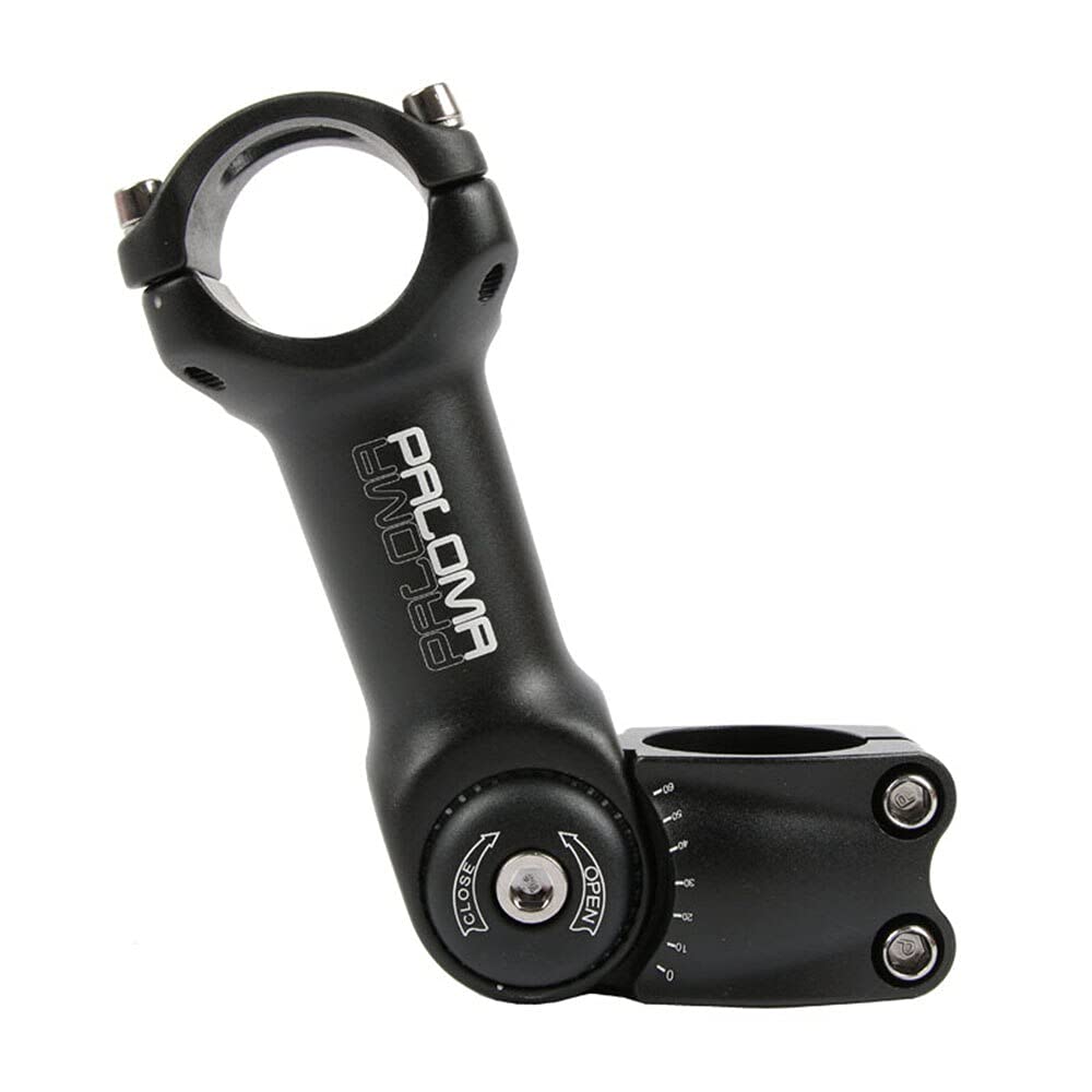 catazer MTB Bicycle Stem Adjustable 0~60 Degree Handlebar Tube Stem for Most Bike Road Bike MTB BMX 25.4 28.6 31.8 Stem 90-130mm (28.6x31.8x120mm)