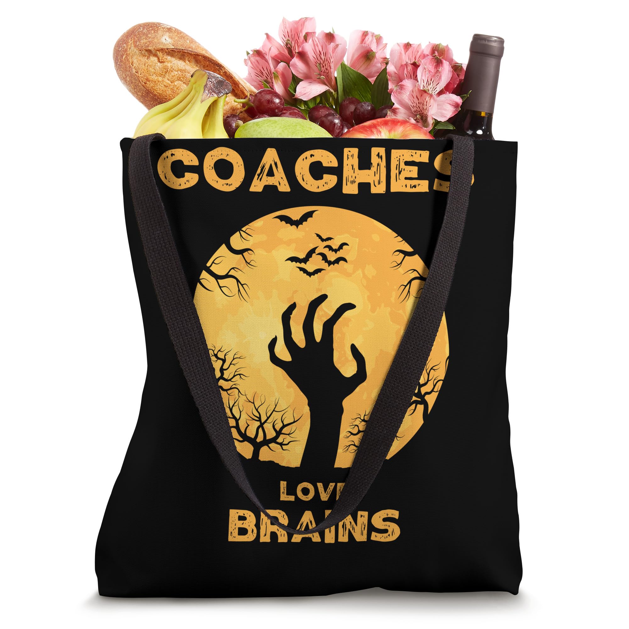 Coaches Love Brains Funny Halloween Coach Tote Bag
