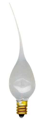 Creative Hobbies 7 Inch Electric Rustic Country Candle Lamp with On/Off Switch, 5 Foot Ivory Cord, Metal Base and 5W Silicone Bulb Included