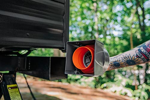 Camco RV Magnetic Bumper Cap | Allows for Convenient Storage of Your 4-in-1 Adapter During Travel | Features a Vented Cap for Air Flow While in Storage (40335), Gray