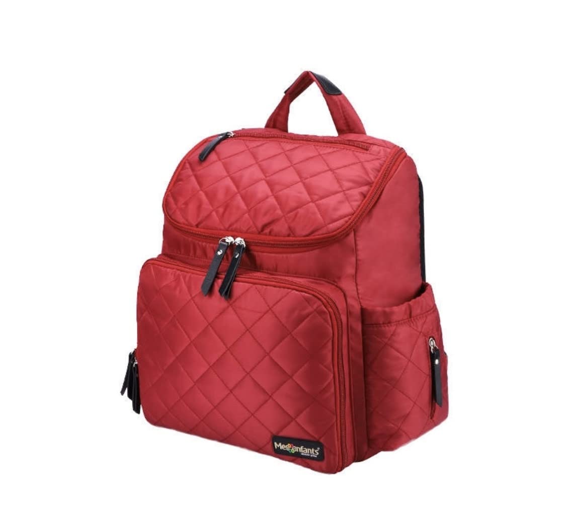 Diaper Bag Backpack with Changing Pad-Red Diaper Bag-Baby Bag for Mom and Dad-Multifunctional Travel Bag for Baby/Child One Size
