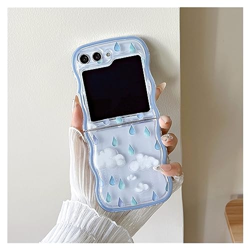 Phone case for Galaxy Z Flip 5 Z Flip5 Flip4 Zflip3 Zflip5 Fresh (Color : A, Size : for Z Flip 5)