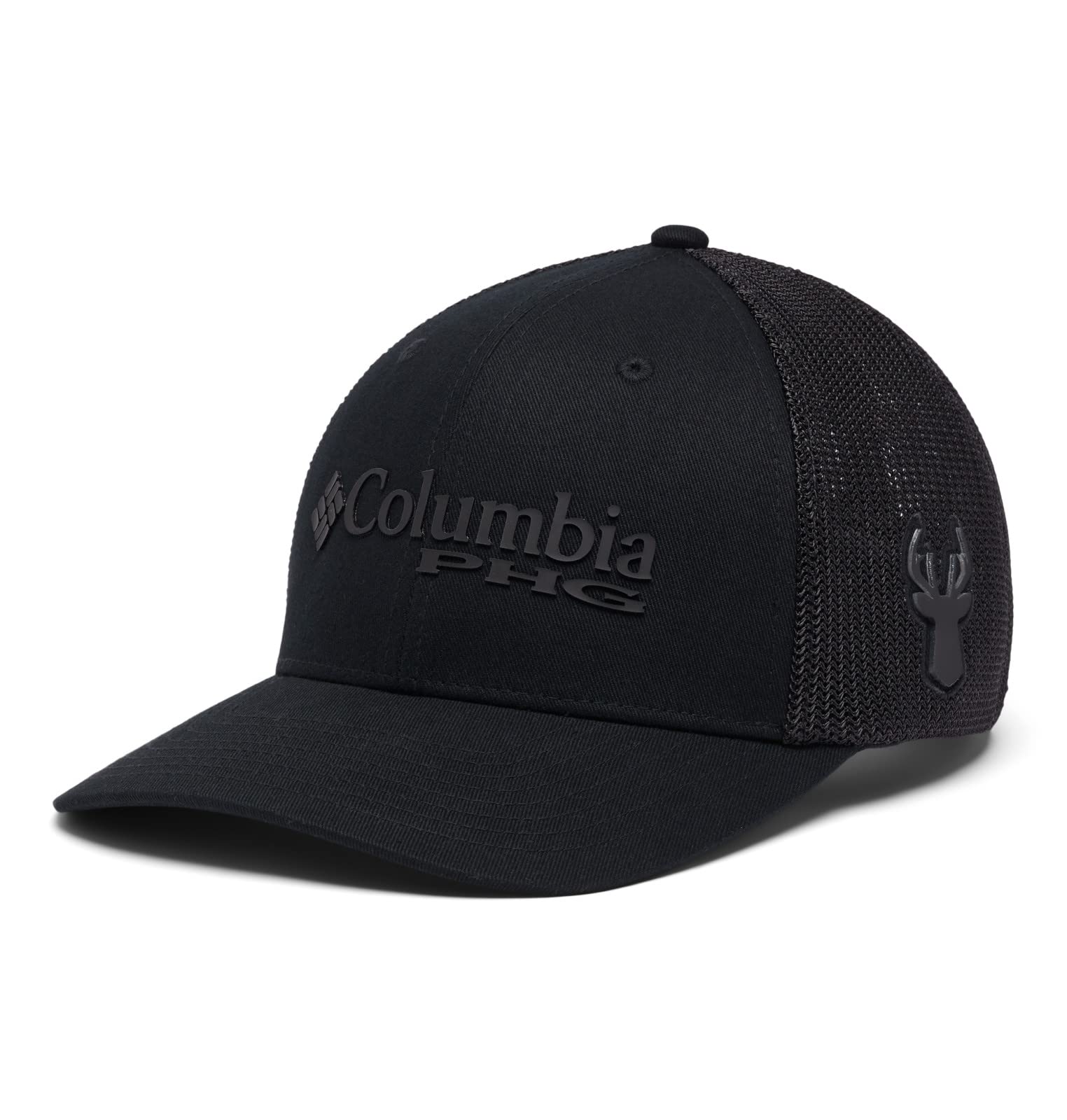 Columbia Unisex PHG Logo Mesh Ball Cap - High, Black, Large/X-Large
