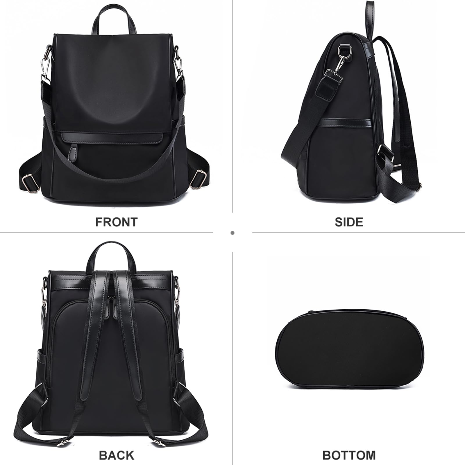CHARMORE Women Travel Backpack Anti Theft Rucksack Nylon Waterproof Casual Daypacks Lightweight Backpack