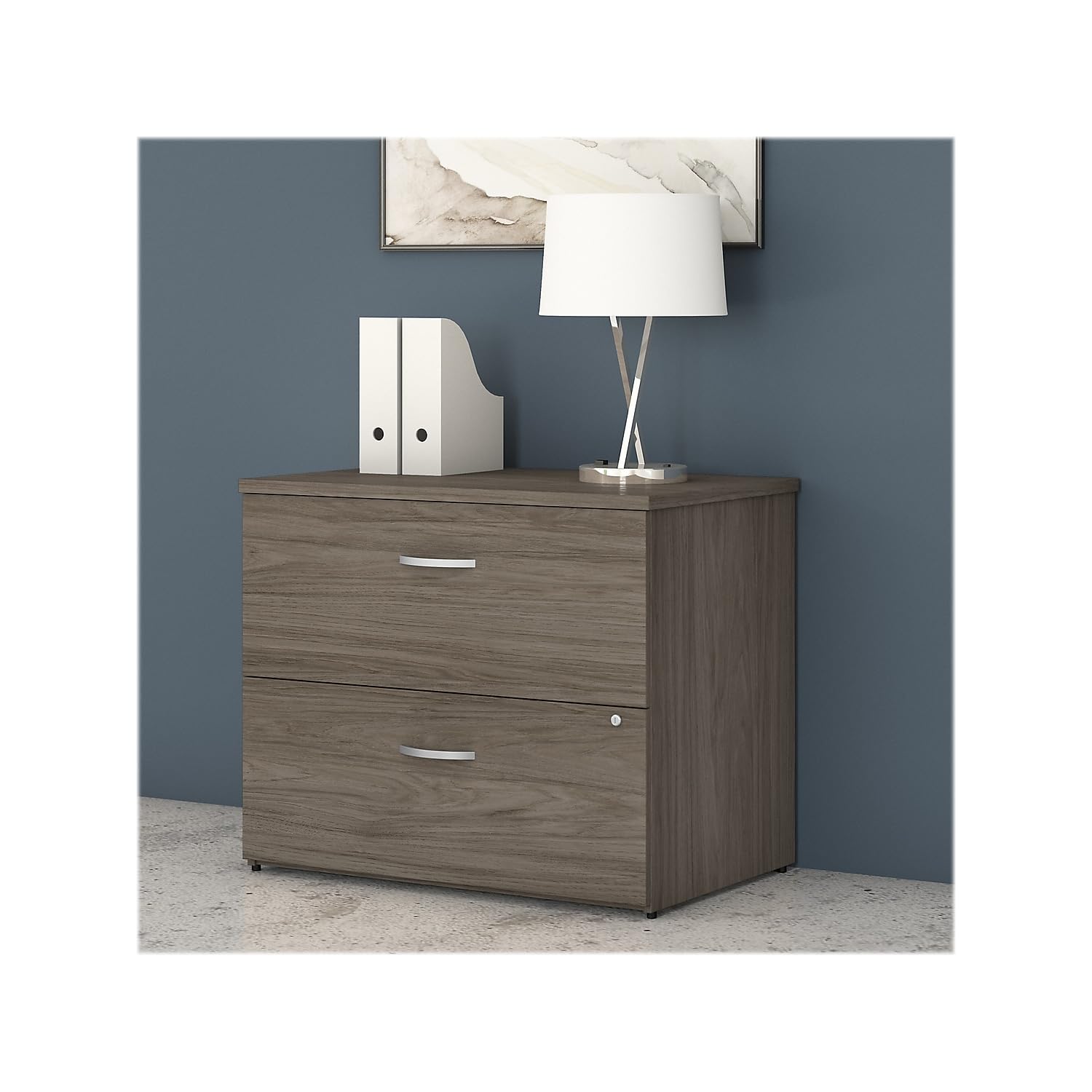 Bush Business Furniture Studio C 2 Drawer Lateral File Cabinet, Modern Hickory (SCF136MHSU)
