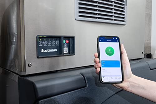 Scotsman Ice Prodigy Elite® Commercial Ice Machine Cube Style Ice Maker MC0722SA-32 (Slim 22" Width, Half Dice, 758 lb/24 Hours, HD22B-1 120 lb. iceValet)