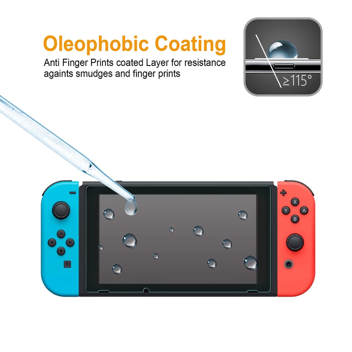 Supershieldz (2 Pack) Designed for Nintendo Switch Tempered Glass Screen Protector, Anti Scratch, Bubble Free