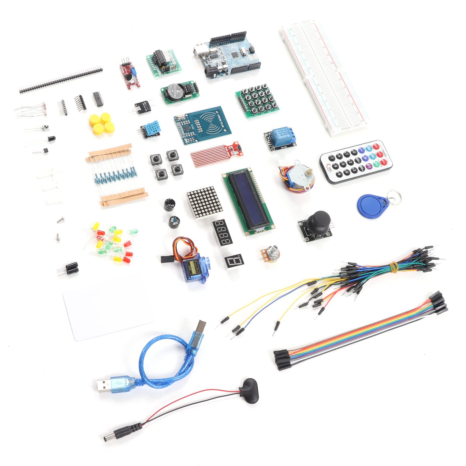 Electronic Projects Starter Kit PCB Remote Control Battery Stepper Motor Learning Kit for R3