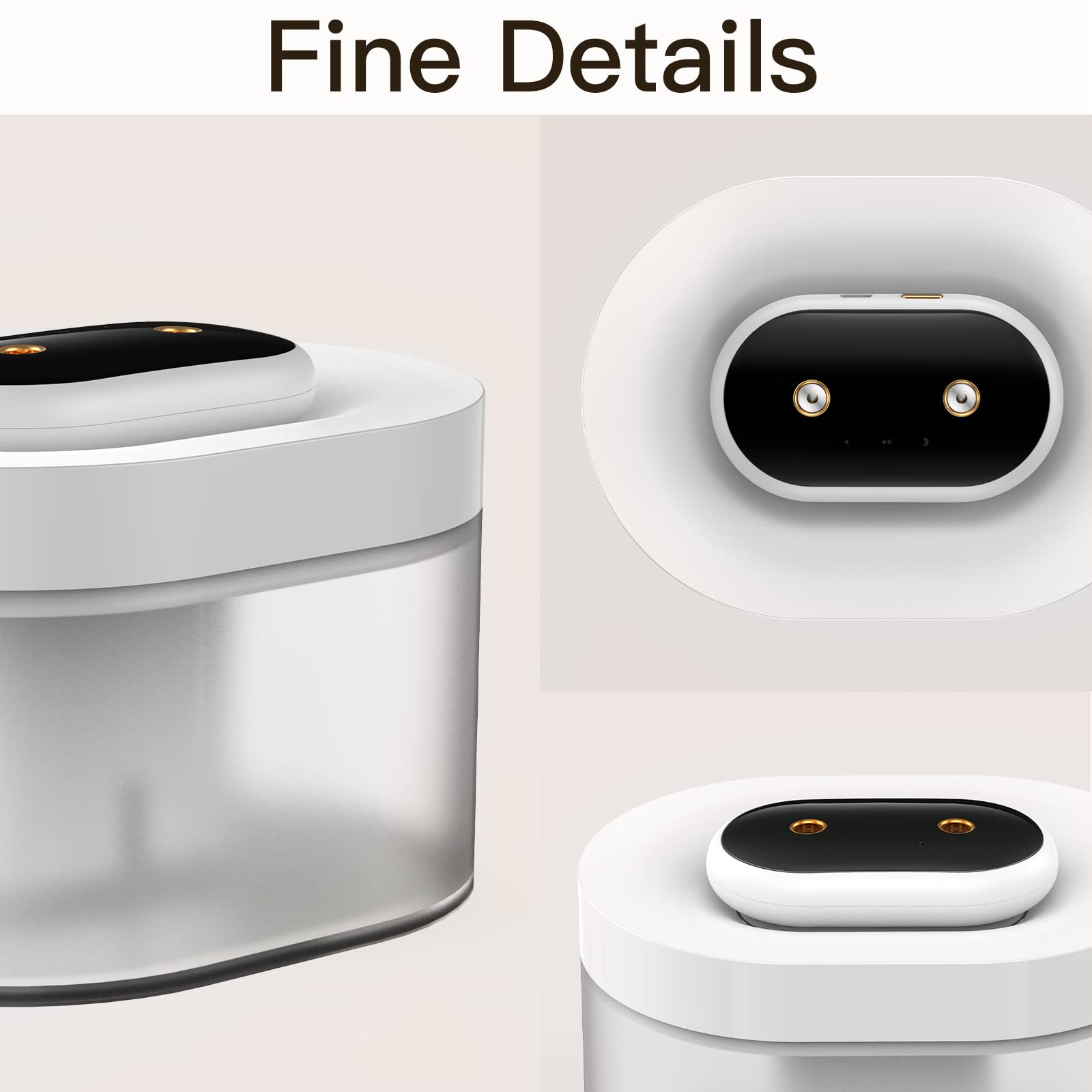 Small Portable 1L Humidifier, Mini Top Fill Cool Mist Air Humidifier, Dual Nozzles Desktop Humidifier for Baby Bedroom Office, Whisper-Quiet Operation, 2 Spray Modes & Night Light Modes, Auto Shut-Off