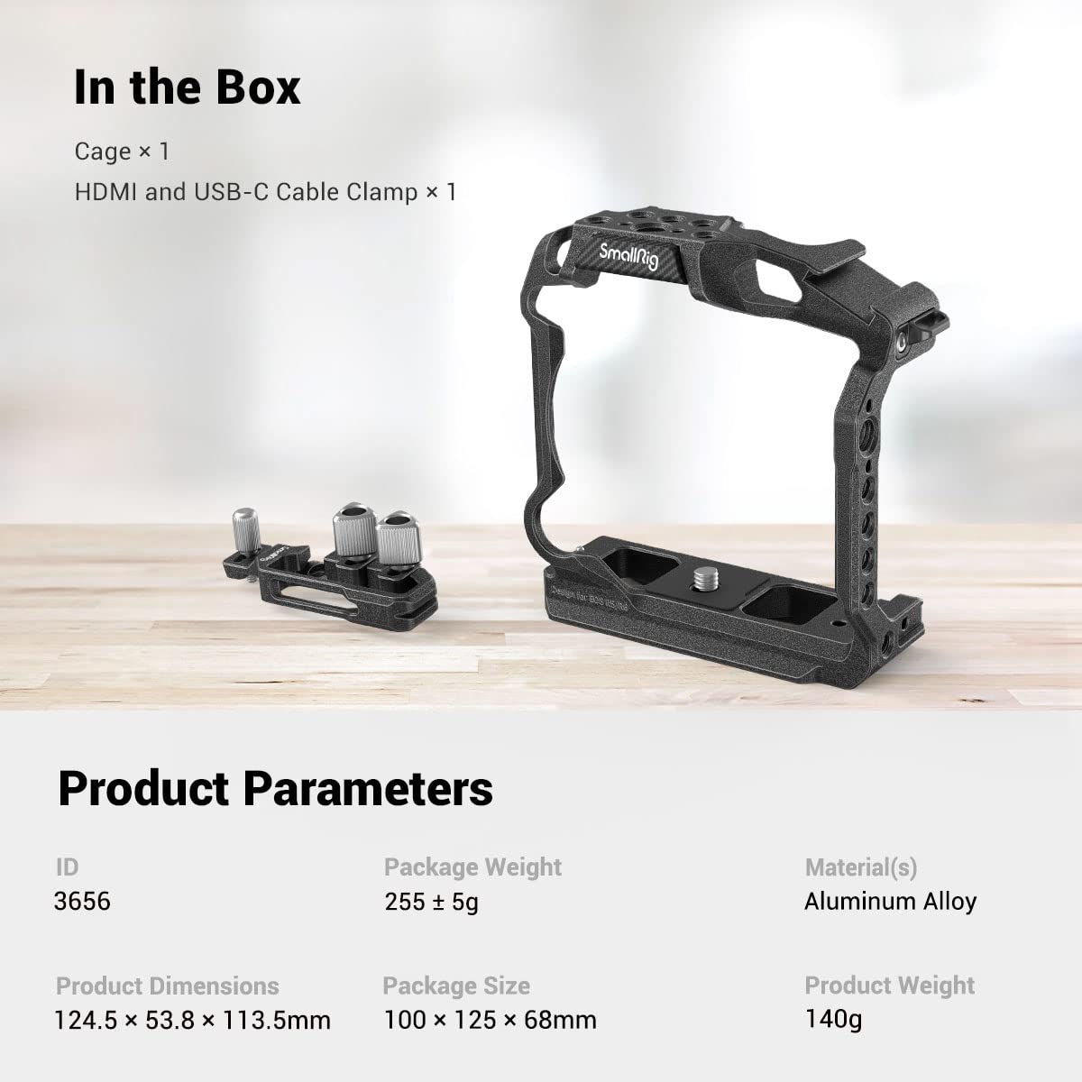 SMALLRIG R5 R5 C R6 Half Cage, Camera Half Cage with Cable Clamp for Canon R5 R5 C R6-3656