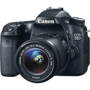 Canon EOS 70D DSLR Camera with 18-55mm f/3.5-5.6 STM Lens (Certified Refurbished)