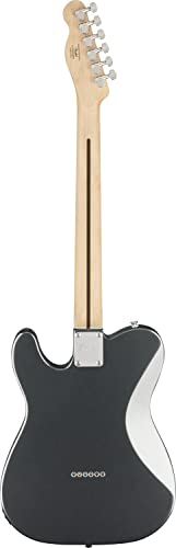 Squier Affinity Series Deluxe Telecaster Electric Guitar, with 2-Year Warranty, Charcoal Frost Metallic, Laurel Fingerboard