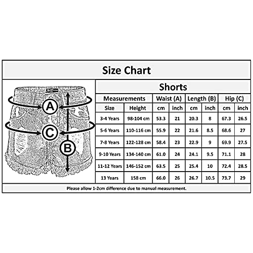 Kids Girls Shorts Bermuda Skinny Ripped Jeans Hot Pants Summer Denim Chino Short
