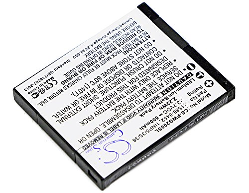 Cameron Sino New Replacement Battery Fit for Panasonic RP-WFG20, RP-WFG20E, RP-WFG20E-K, RP-WFG20H(600mAh / 2.22Wh)