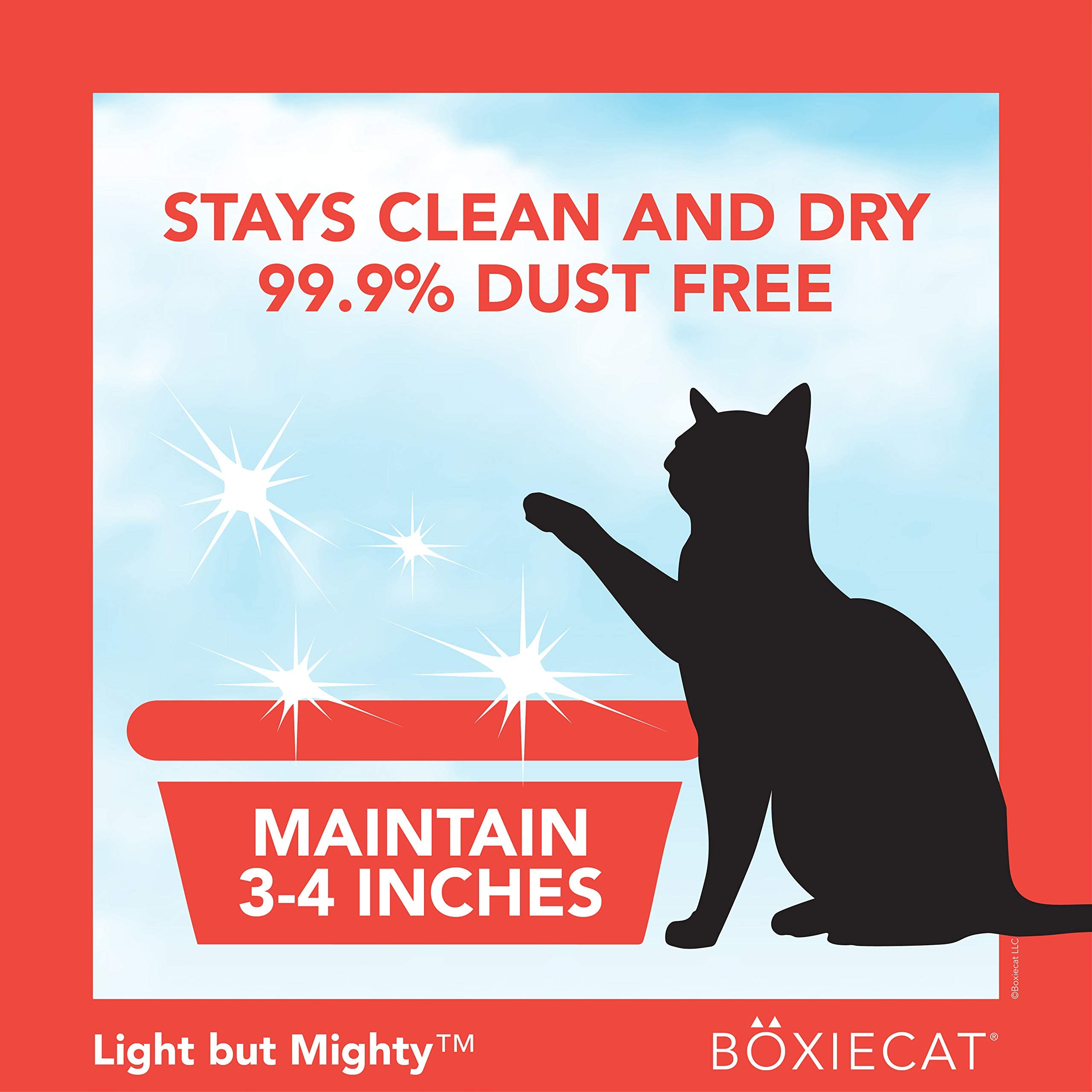 Boxie® Air Extra Strength 35 Day Odor Control Clumping Cat Litter, 6.5lb Boxiecat 99.9% Dust Free Plant-Based Kitty Litter