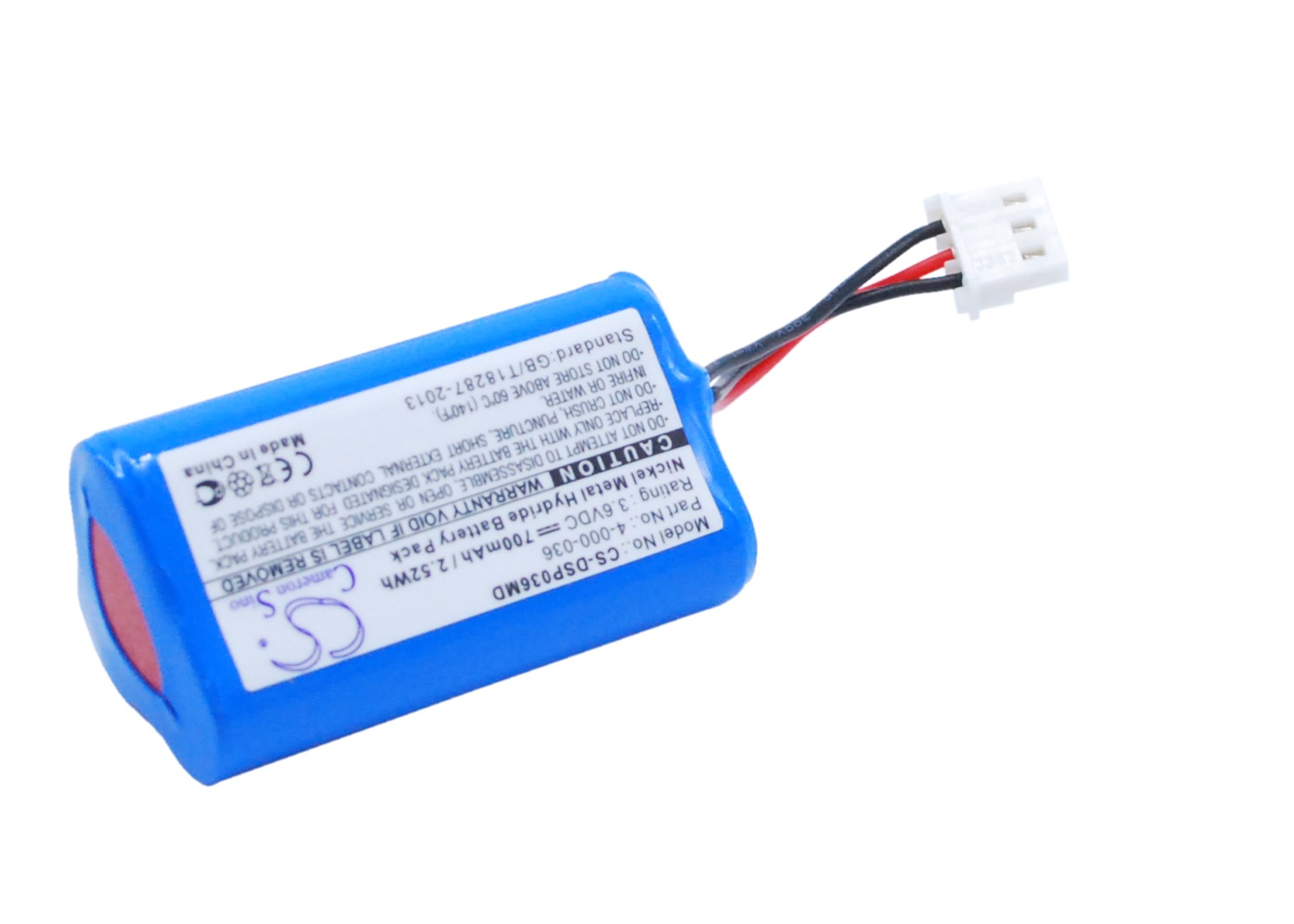 LIONX Battery Replacement for Drummond Scientific Portable Pipet-Aid PK Portable Pipet-Aid XL Portable Pipet-Aid XP2 4-000-036 700mAh / 2.52Wh 3.6v Blue