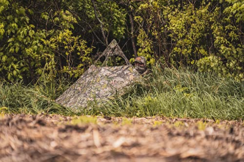Nukem Grab & Go Hunting Ground Blind - TrueTimber HTC Green - Lightweight Stake-Free Pop Up Turkey & Deer Blind (Standard)