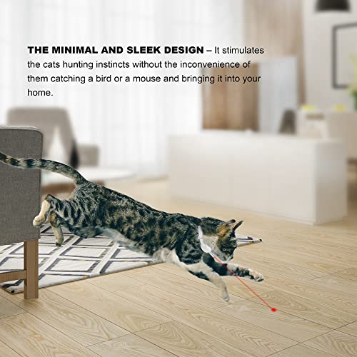 Laser Cat Toy Collar β 2 Adjustable Modes β 15 Minute Standby Shut Off β Rechargeable Micro-USB β Fits Cats and Kittens 200mm to 310mm Neck by Redeye Goods (LM2201)