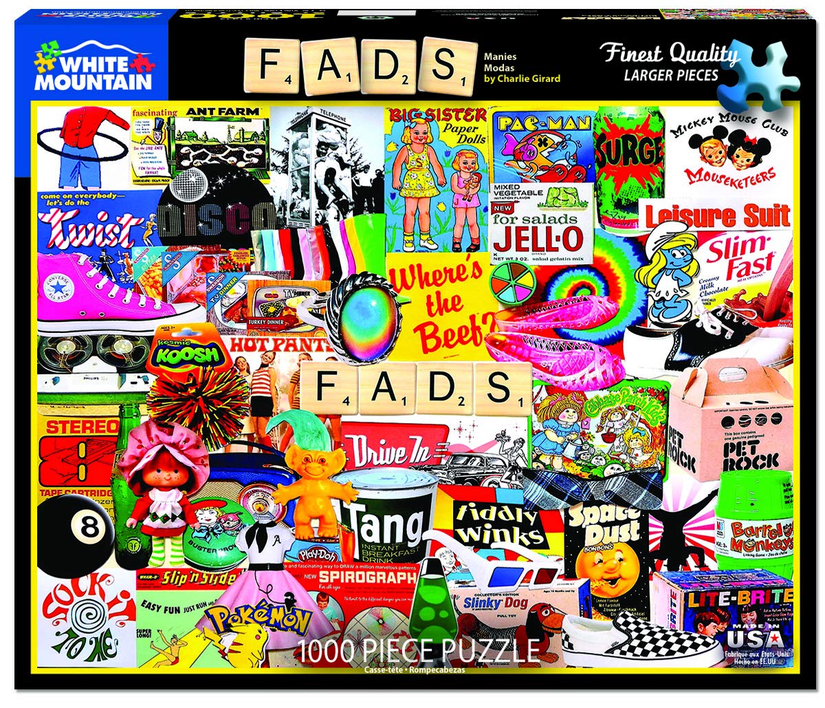 White Mountain Puzzles Fads - 1000 Piece Jigsaw Puzzle