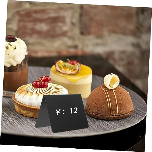 Ciieeo 1 Set Chalkboard Chalk Board Message Board Signs Message Price Boards Board Sign for Table Tabletop Message Board erasable Message Board Table Signs Label Desktop Plastic