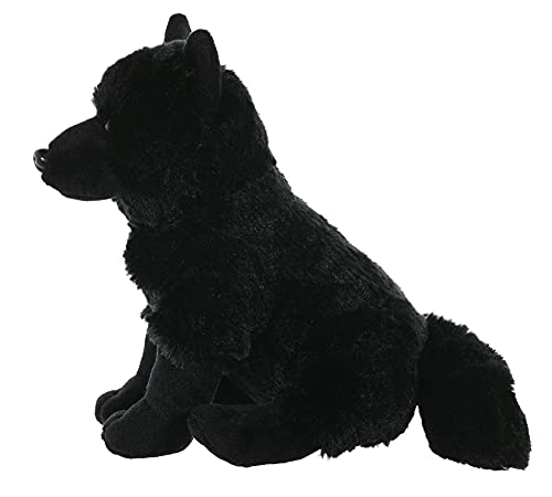 Wild Republic Wolf Plush, Stuffed Animal, Plush Toy, Kids Gifts, Black, 12"