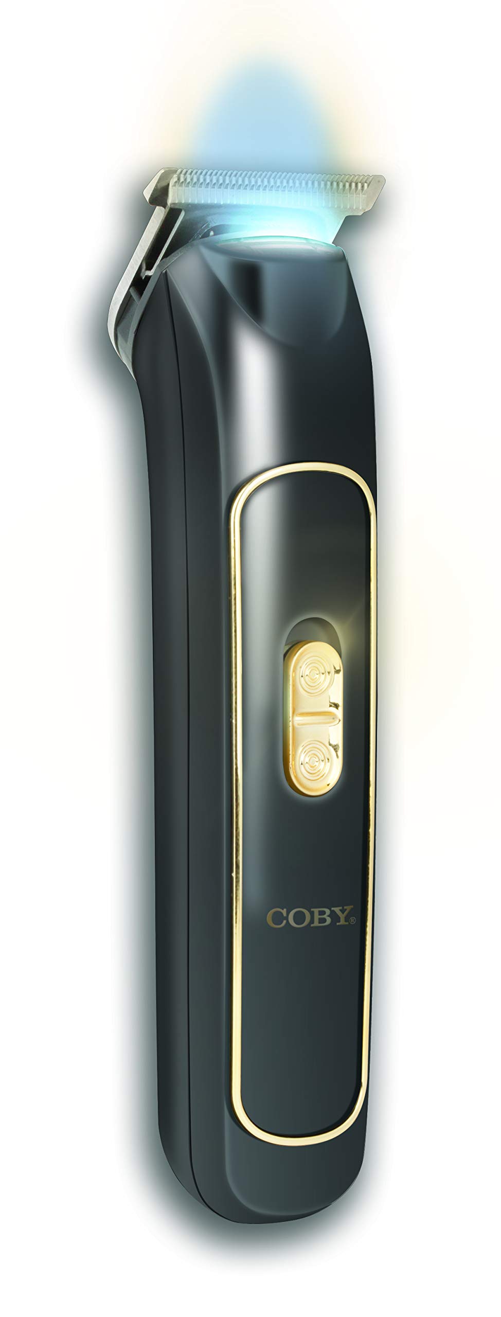 COBY VERTEX Men's Grooming Professional Clipper Rechargeable T-Blade Hair Trimmer with Guide Light