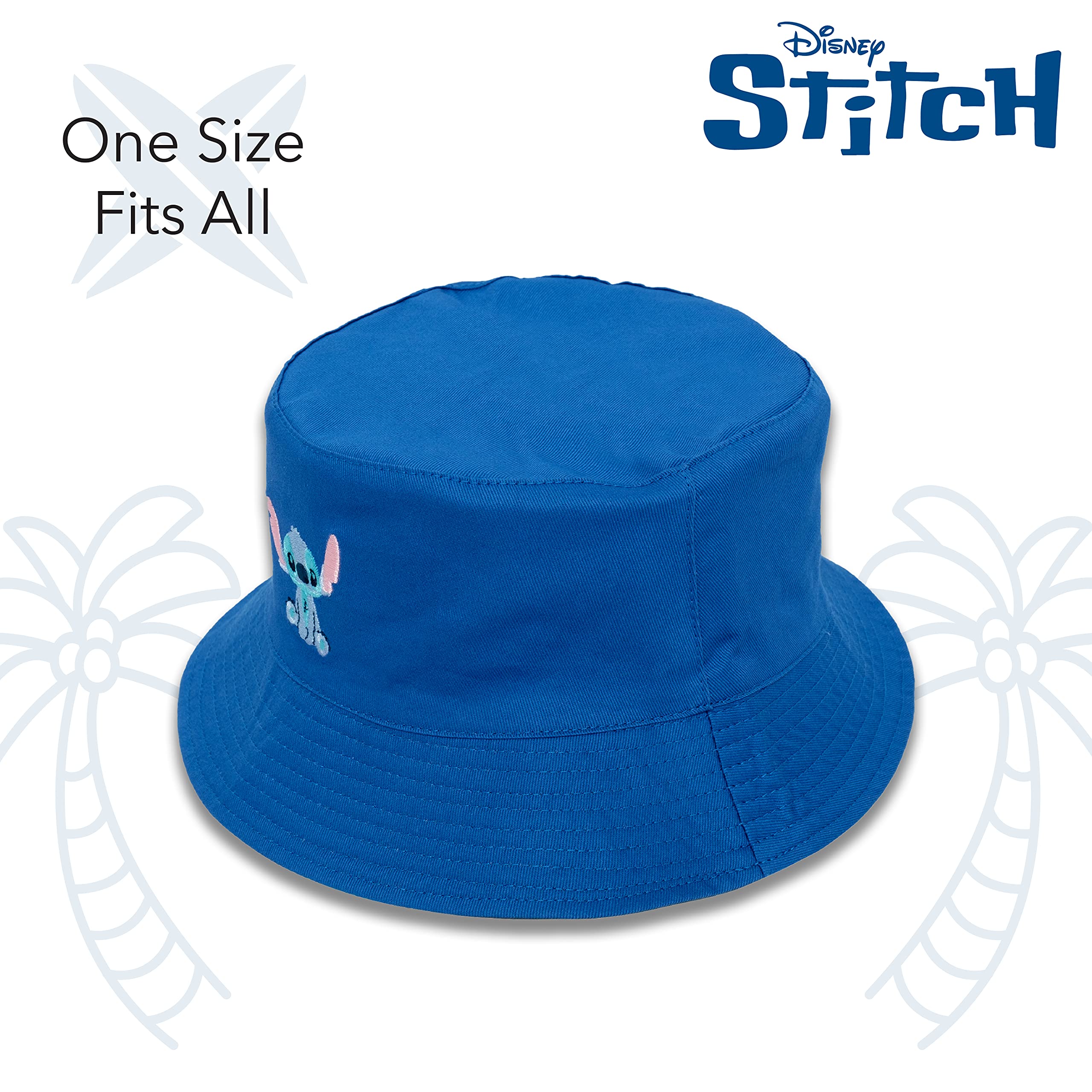 Concept One Unisex Adult Reversible - One Size Bucket Hat, Blue Reversible, One Size US