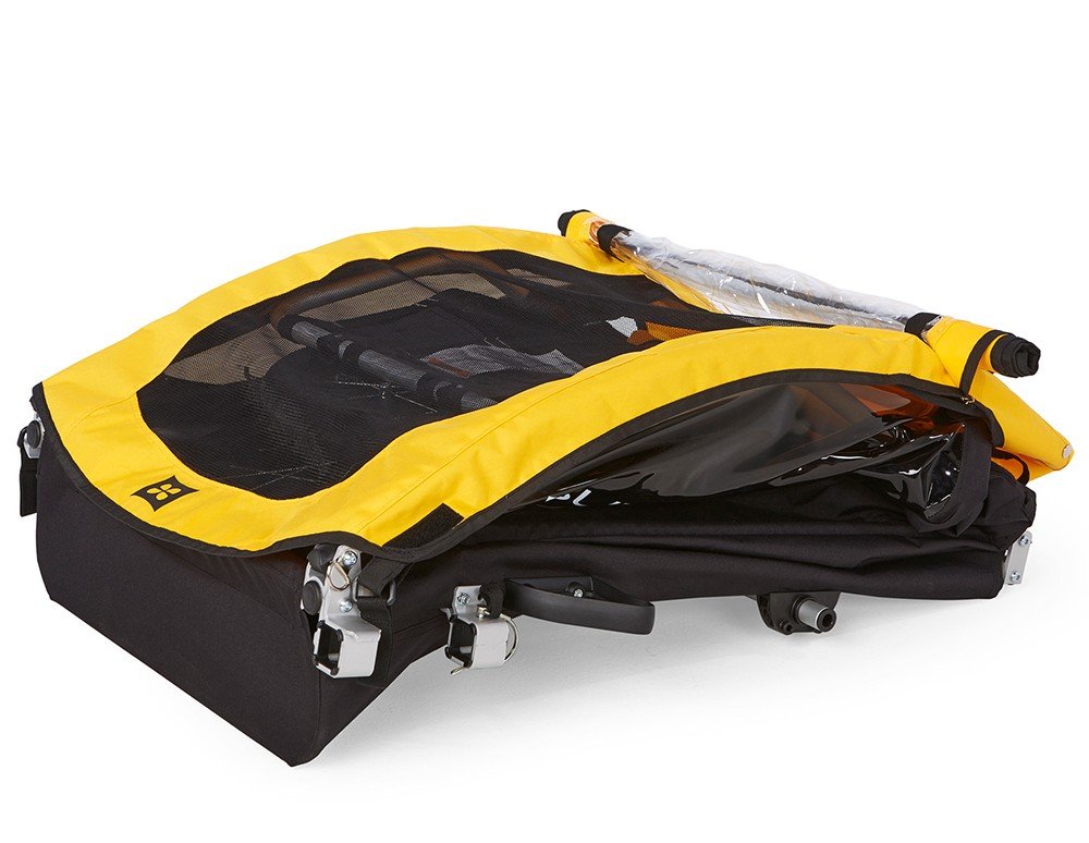 Burley Bee 2 Seat Children's Bicycle Trailer in Yellow