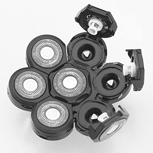 MAWAER Upgrade Version 7D Head Shaver Replacement Head Blades for Freedom G AidallsWel*** and Most Mainstream Brands Head Shaver Electric Shaver Razor Replacement Head