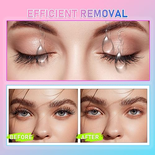 CIIQER Lash Remover - Cluster Lash Remover for False Eyelashes, Self-Use Eyelash Glue Remover, Lash Adhesive Remover - Cleanser Oil (0.17fl.oz, 5ml)