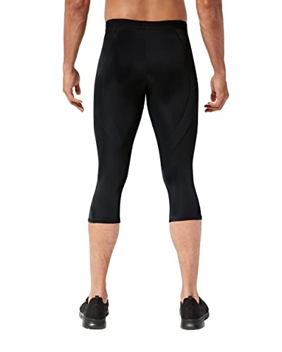 CW-X Men's Expert 3.0 Joint Support Compression 3/4 Tight, Black, X-Large