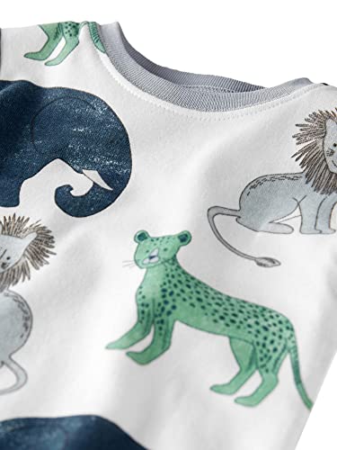 Little Planet Baby and Toddler 2-Piece Pajamas Made with Organic Cotton, Safari Animals, 24M