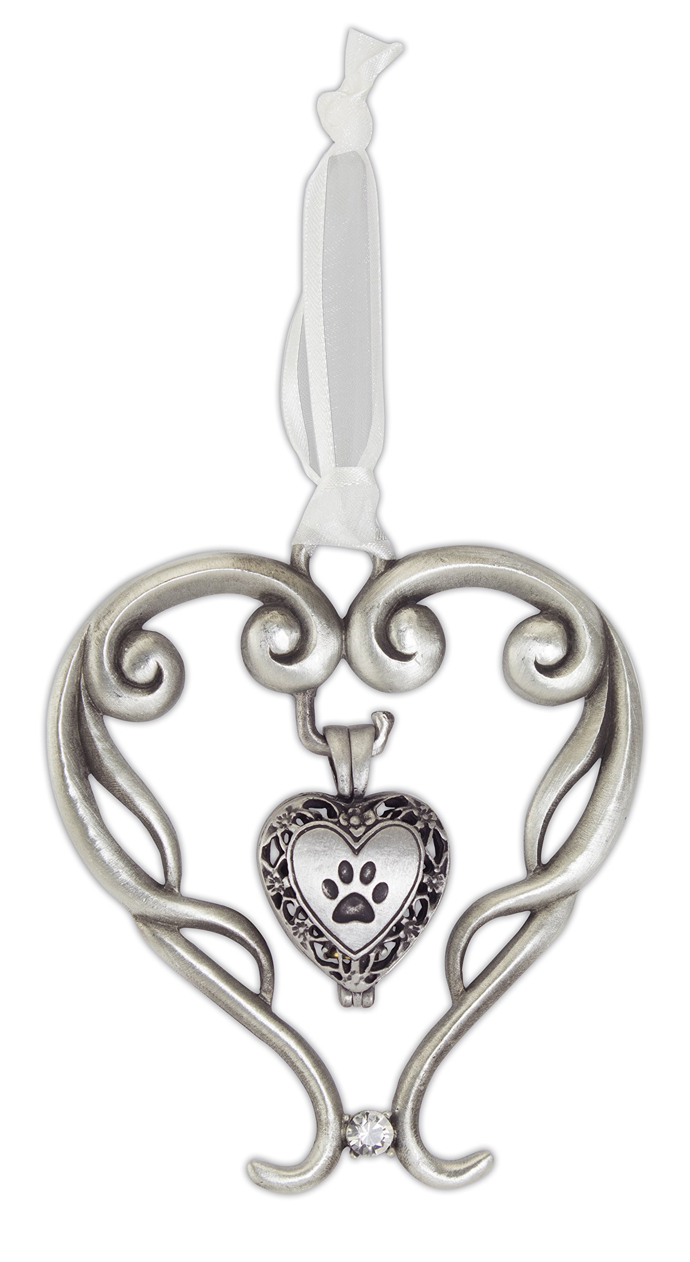 Cathedral Art (Abbey & CA Gift in Loving Memory Pet Ornament with Locket, Pewter