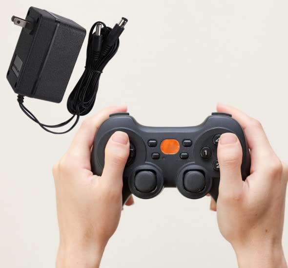 Power Supply, Power Adapter, ABS Power Supply Charger for NES/SNES/Genesis 3 in 1 Game Console Charger Power Adapter US 110-240V