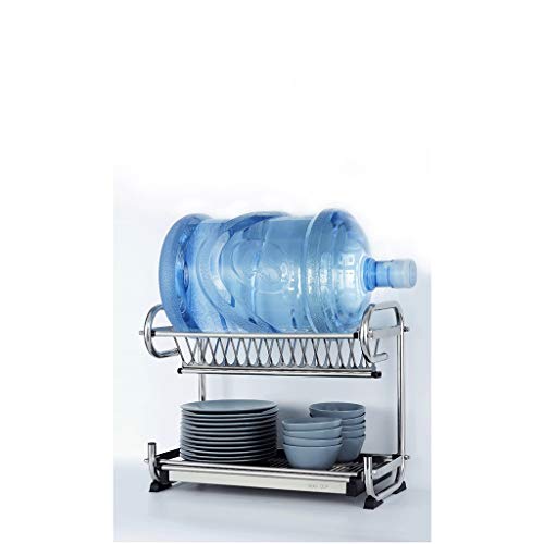 SDGH Dish Rack Stainless Steel Dish Rack Dish Rack Drain Rack Kitchen Storage Rack Tableware Rack Kitchen Rack Wall (Size : 47CM)